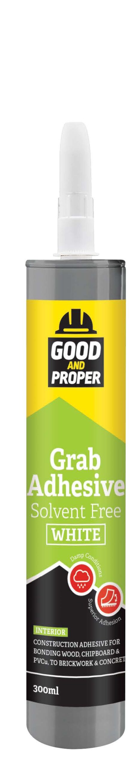 Good and Proper Solvent Free Grab Adhesive – 300ML White – M Markovitz ...